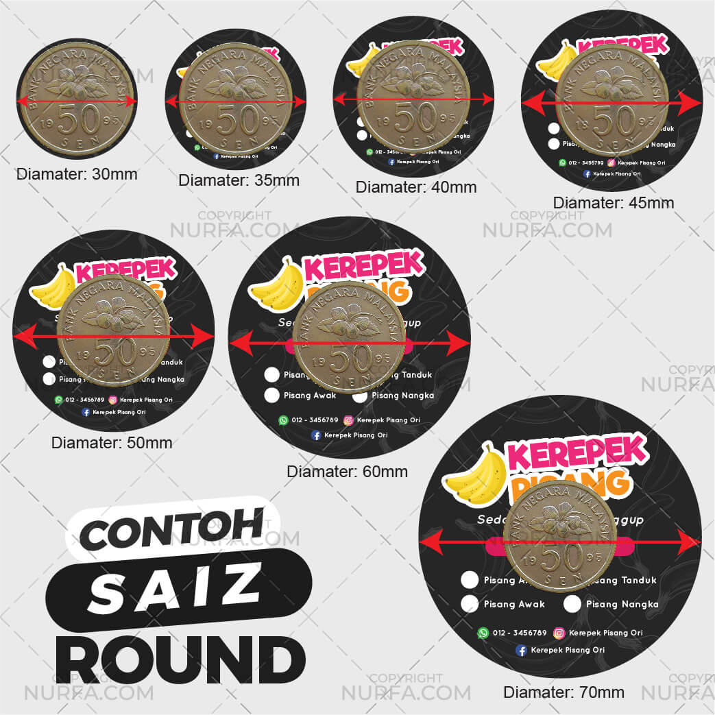 Contoh Sticker Bulat Ruang Ilmu